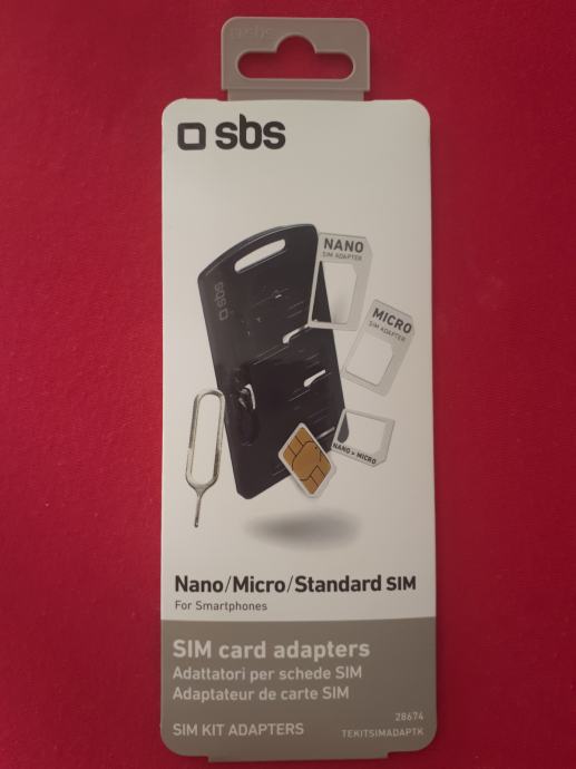 Adapteri za SIM kartice SBS- zapakirano