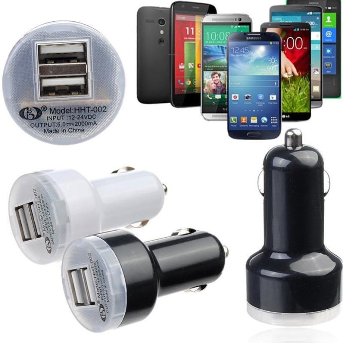 USB PUNJAC ZA AUTO ZA MOBITEL / DUPLI (2ULAZA) - AKCIJA