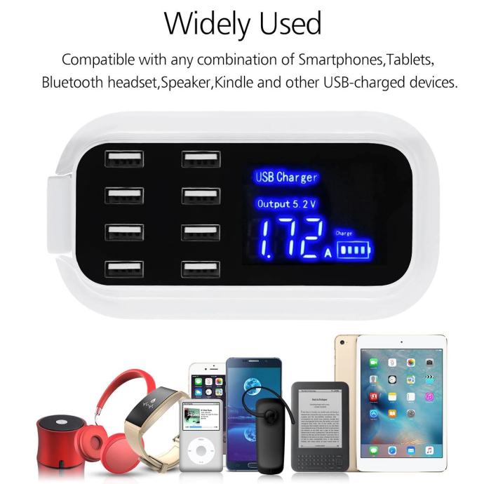 8 Ports Multi USB Charger HUB