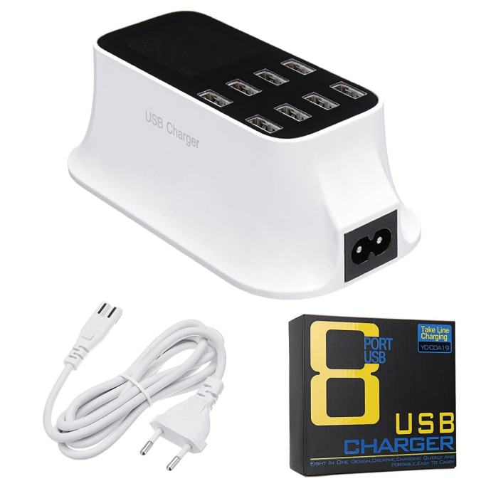 8 Ports Multi USB Charger HUB
