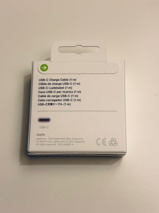 USB-C kabel 1m (iPhone 15) ORIGINAL NOVO ZAPAKIRANO