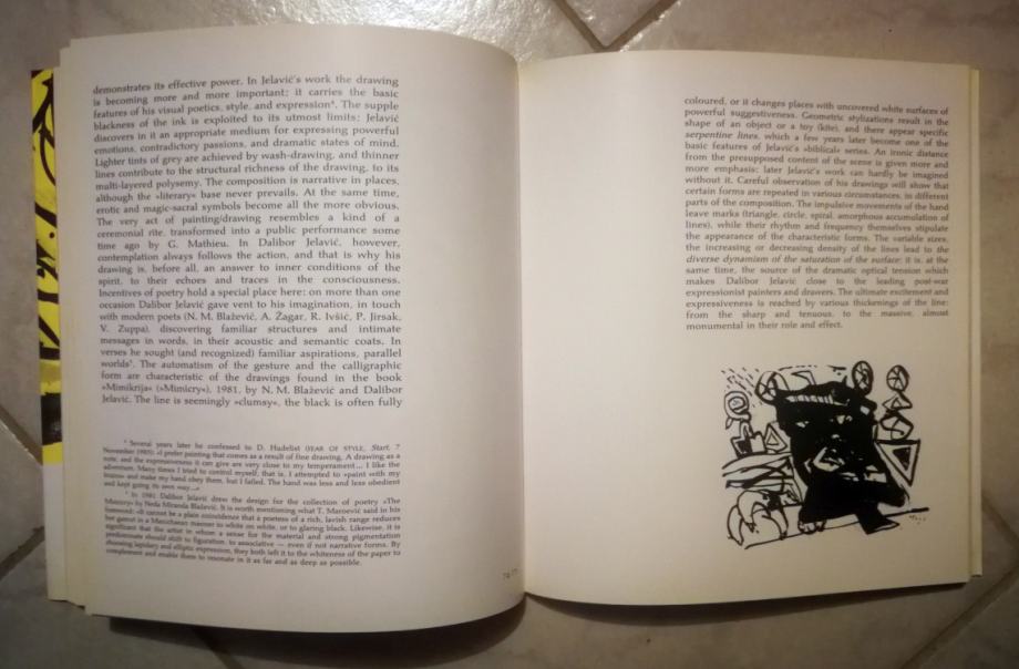 Dalibor Jelavić : 1977-1987 : crteži : 111 reprodukcija, 73 u boji...