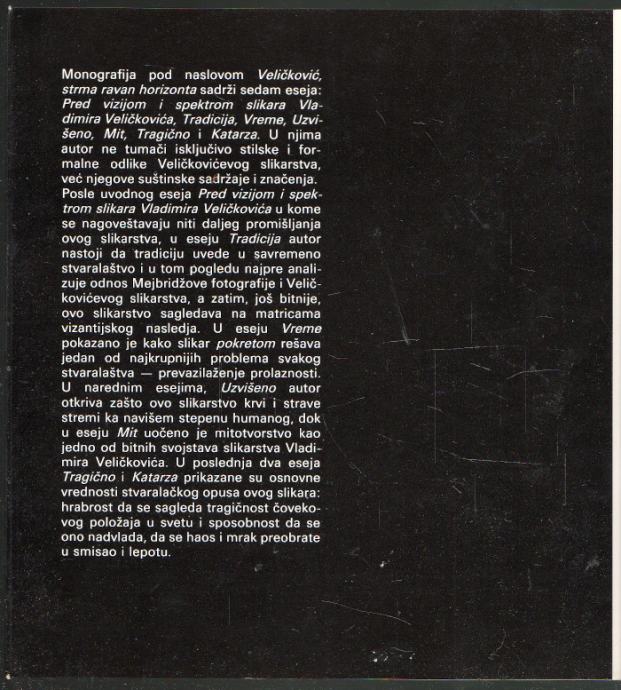 Lazarević, Slobodan - Vladimir Veličković : strma ravan horizonta