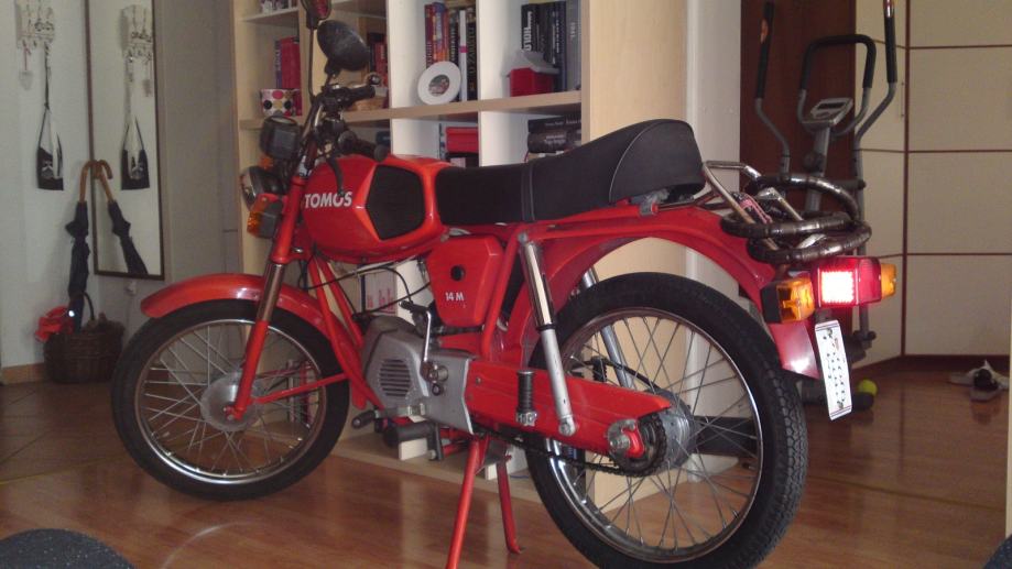 Tomos 14m 49 cm3, registriran, mala tablica, 1987 god.