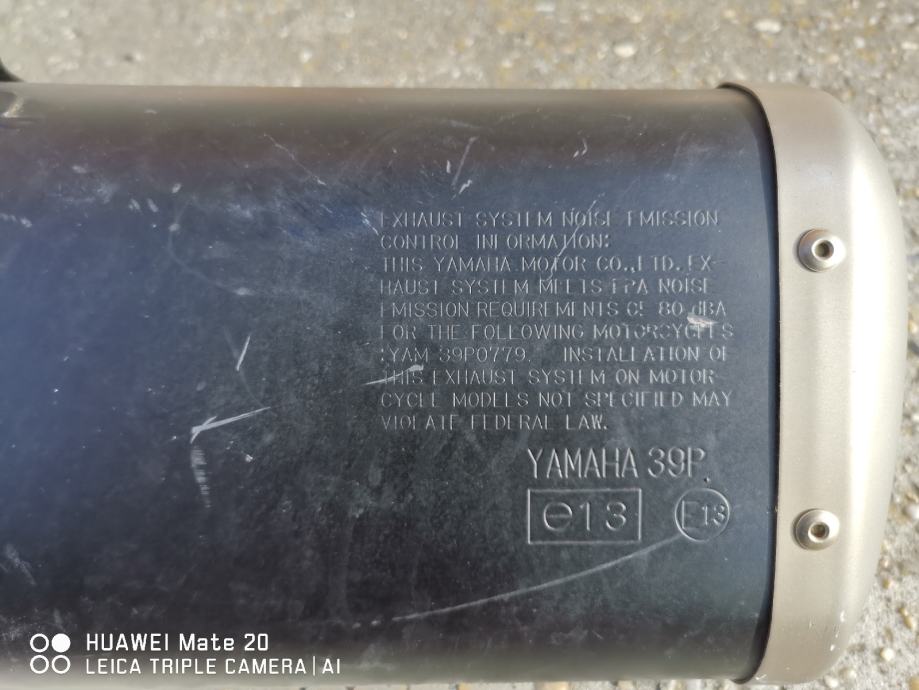 Yamaha fz8 orginal auspuh-top