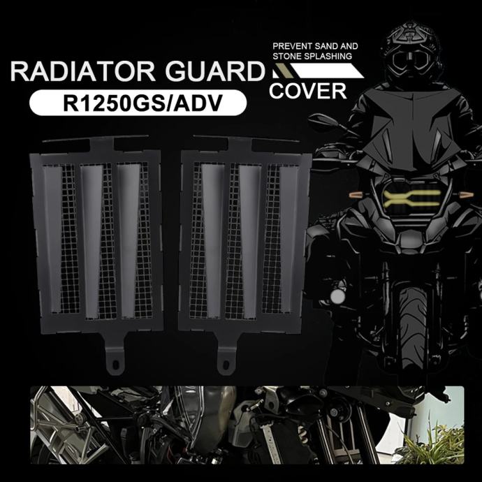 BMW- R1250GS- ZAŠTITNA REŠETKA HLADNJAKA- SIVA - LOGO