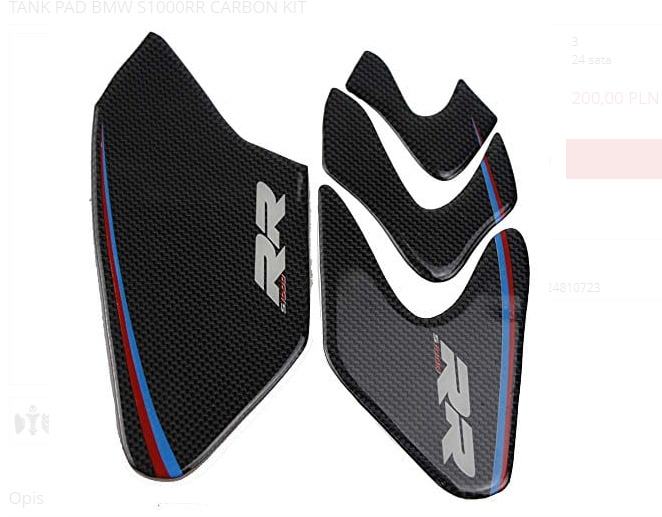 BMW S1000 RR tank pad carbon kit