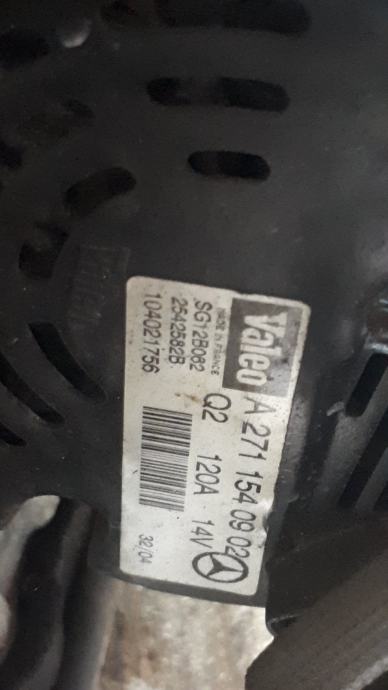 ALTERNATOR MERCEDES CLK (W209) > 02-09 A2711540902
