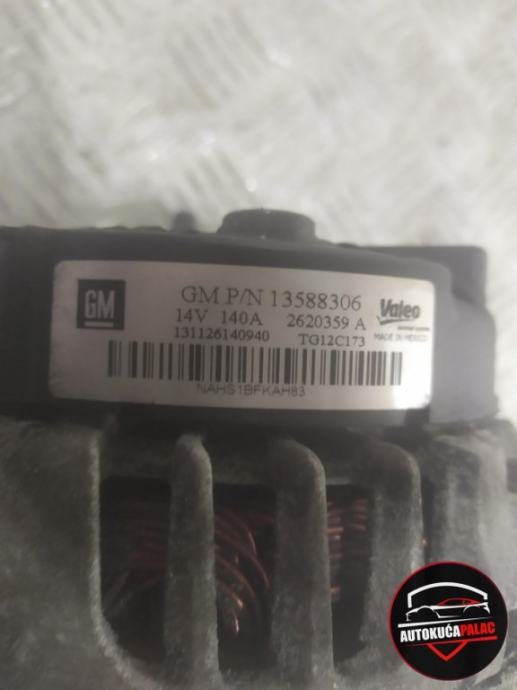 Alternator Opel INSIGNIA 08-17 13588306 A1540 140A