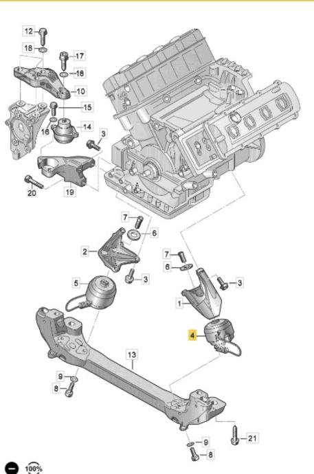 Audi A8 d3 nosač motora