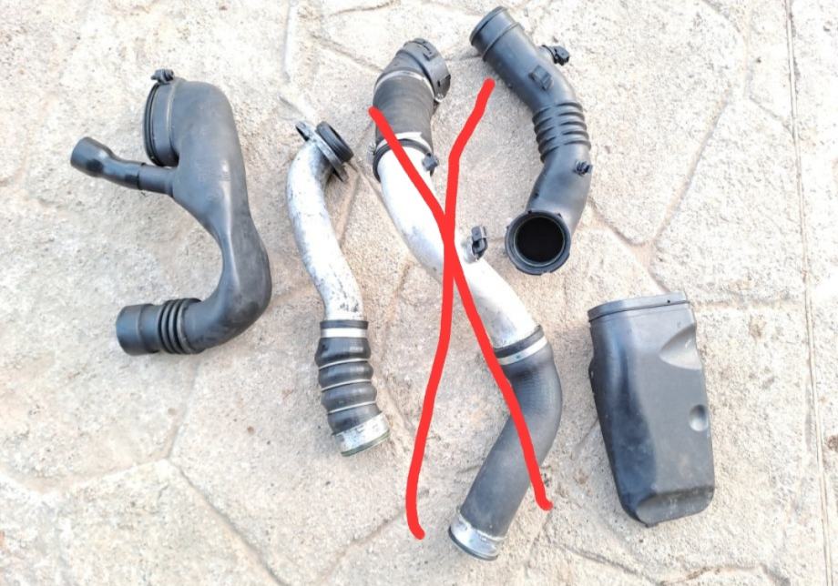 BMW E90 318d 320d CRIJEVO CIJEVI SLAUFI INTERCOOLER TURBO USIS ZRAKA