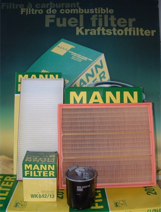Filter ulja zraka goriva kabine Mercedes Sprinter 213CDI Mann Hummel