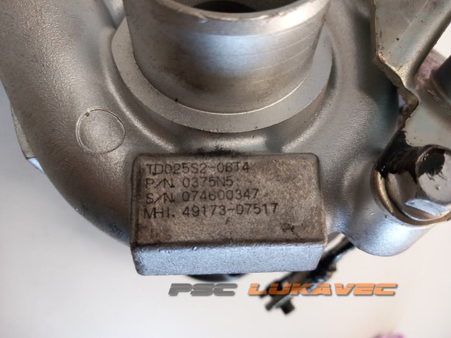 PEUGEOT 207 1.6 HDI TURBINA TURBOPUNJAČ 4917307517 2006-2013