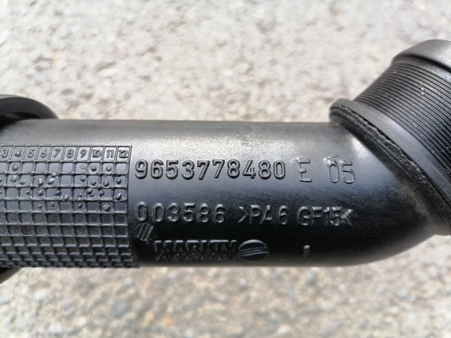 Peugeot 308 cijev turbine 9653778480