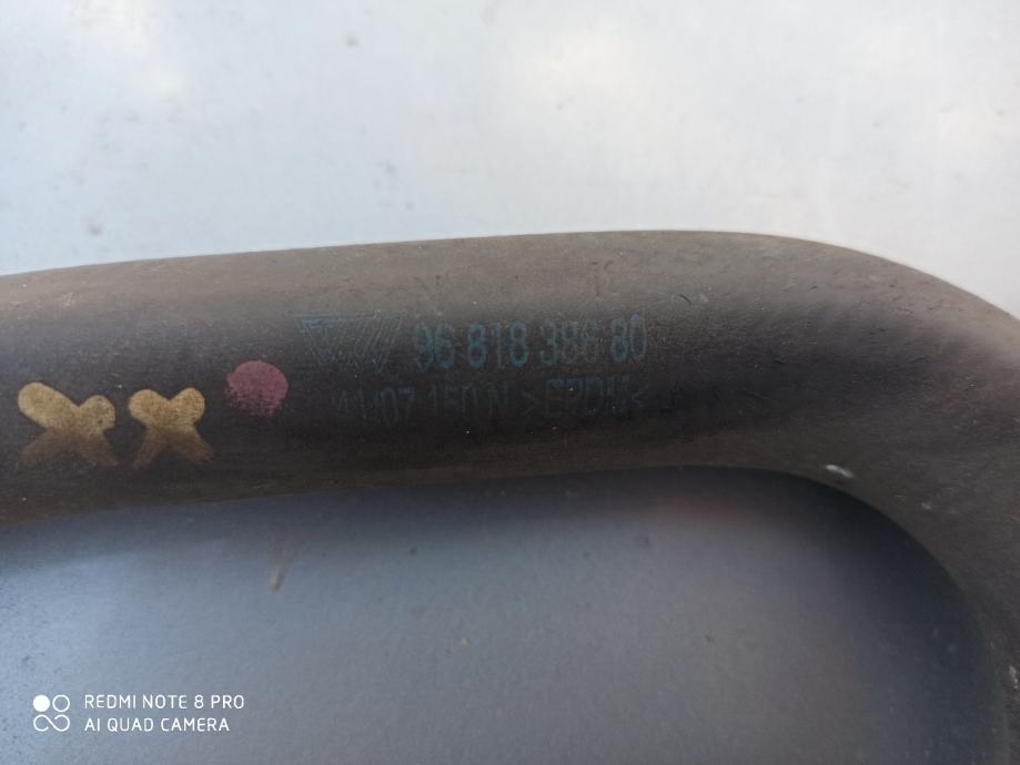 Peugeot 407 cijev rashladne tekučine 9681838680