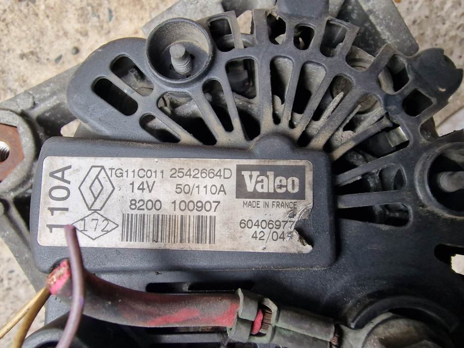 Renault Megane 2 1.5 DCI Alternator Valeo 60 kw