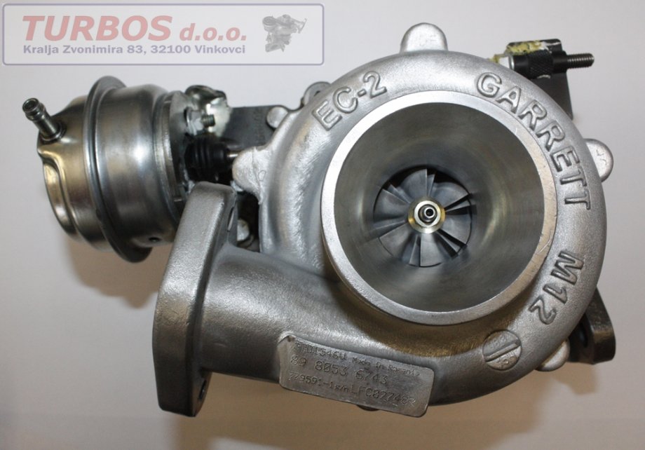 Turbina OPEL ZAFIRA, ASTRA 1,7CDTI 1.7 CDTI 779591-1 92 KW 125 KS