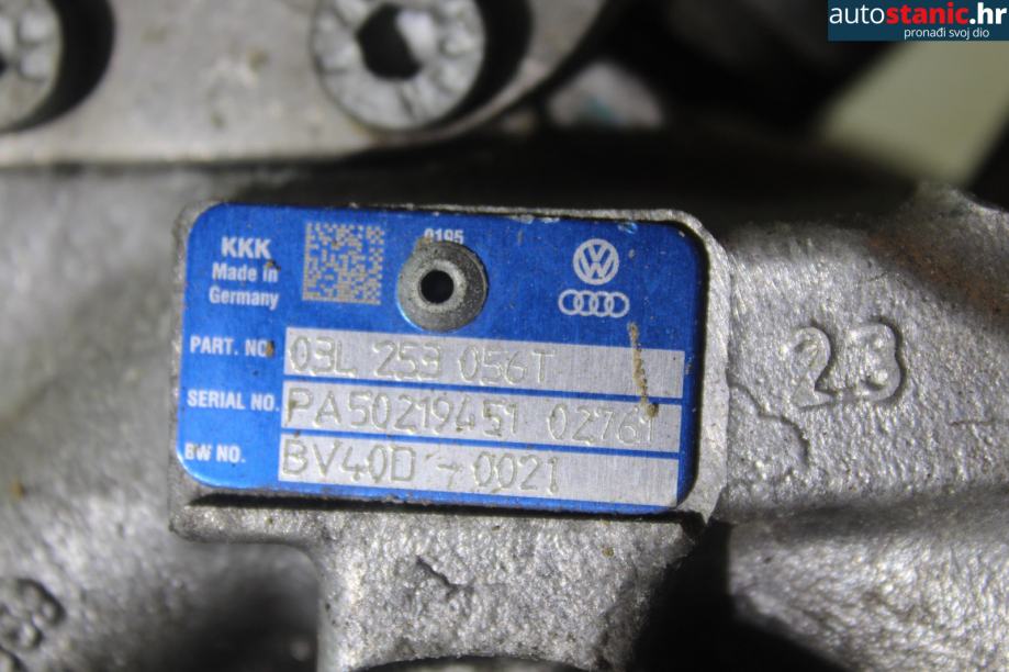TURBINA VW 2.0 TDI AUDI, SEAT, ŠKODA, VW, 03L253010G VW JETTA IV