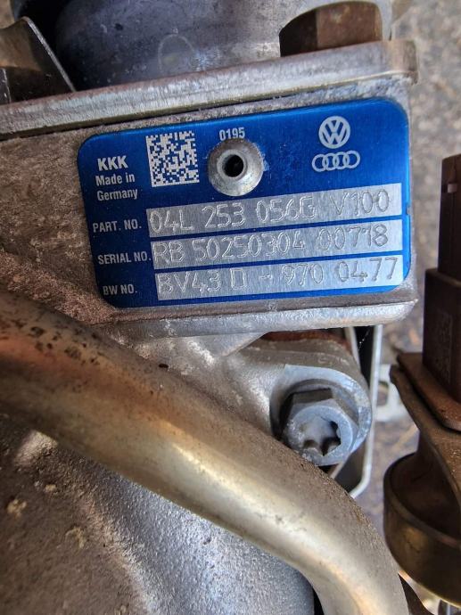 VW Passat B8 Arteon Touran Tiguan...Turbina 2.0 TDI 140Kw 04L253056G