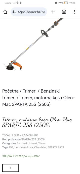 Flakserica/ trimer Oleo-Mac SPARTA 25S