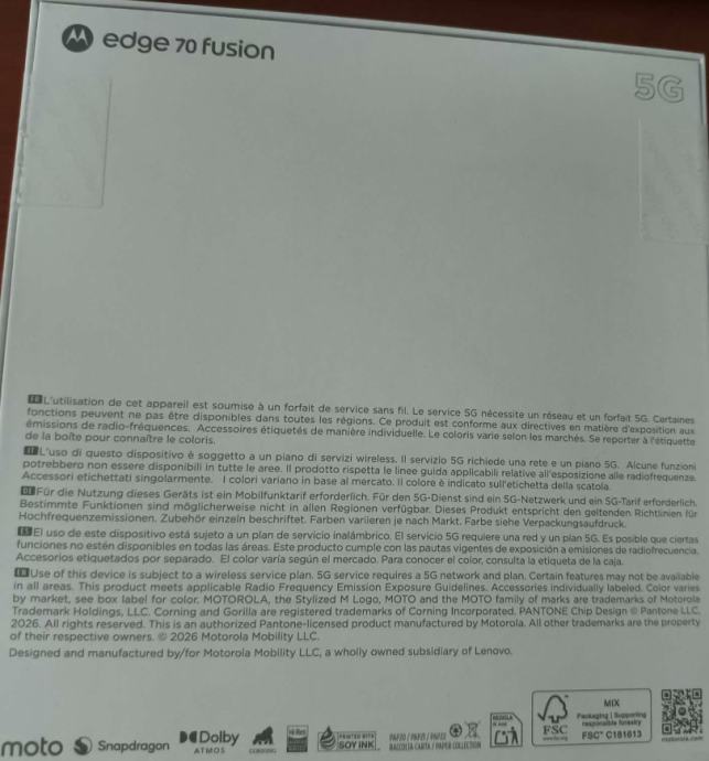 Motorola Edge 70 Fusion 8/256GB FIFA Collection