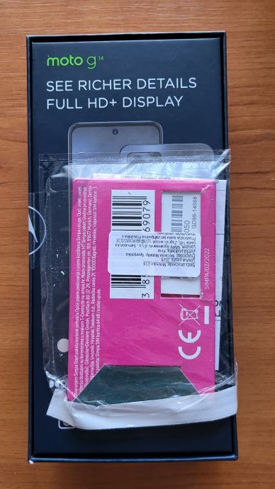 NOVA Motorola G14 4+128 GB, type MC40C, steel grey + Simpa; ZG (Jarun)