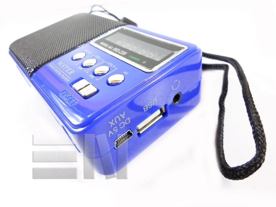 Prijenosni MINI digitalni FM radio, tranzistor, mp3 player WSTER