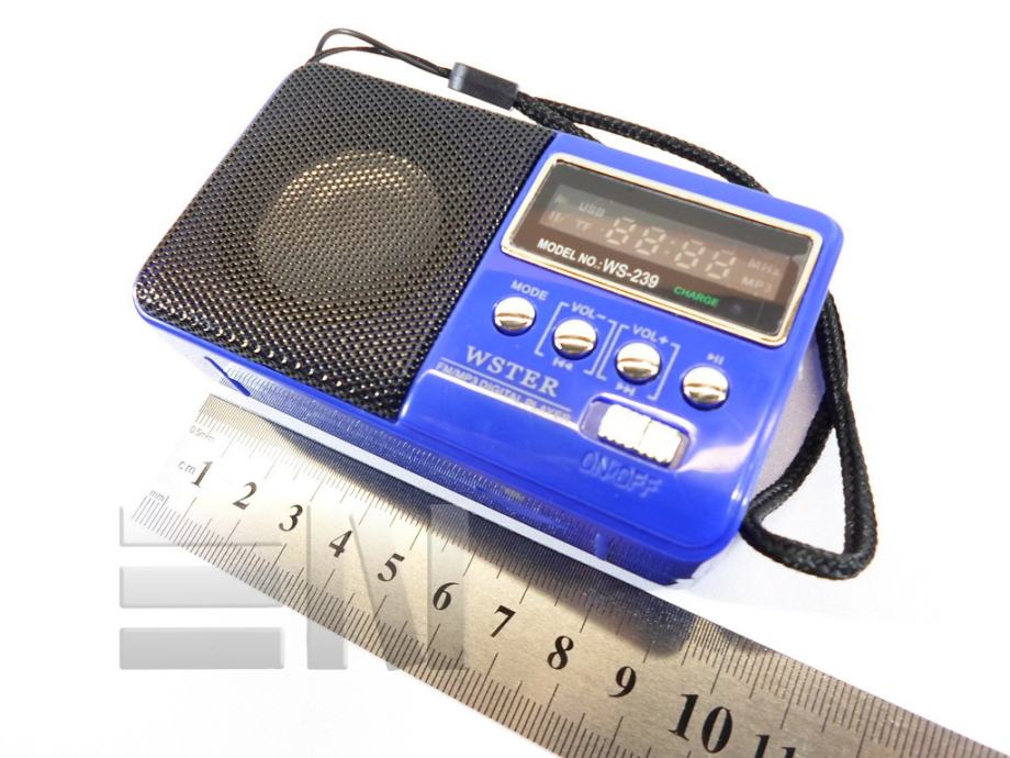 Prijenosni MINI digitalni FM radio, tranzistor, mp3 player WSTER