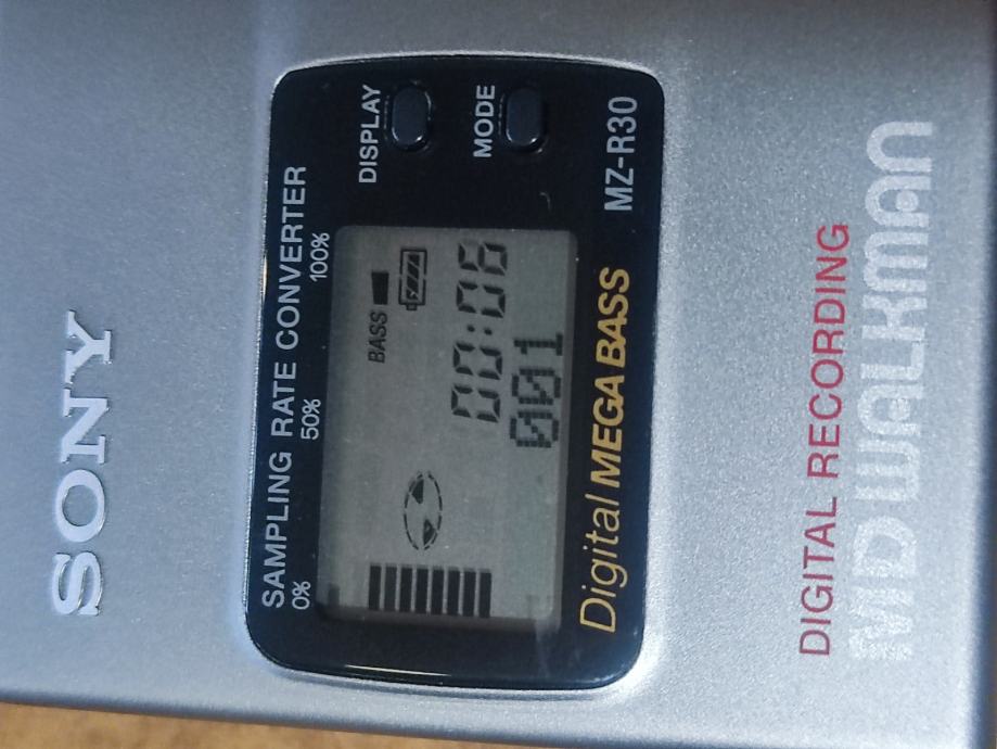 SONY MZ R30 mini disc portable recorder