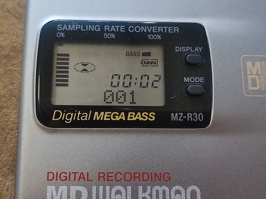 SONY MZ R30 mini disc portable recorder