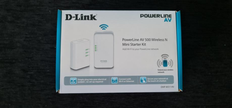 Powerline adapter D-Link AV500 i tp-link AV600 WI-FI Pack Kit