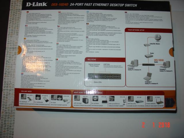 LAN 24 i 8 - PORT ETERNET FAST DESKTOP SWITCH / MREŽNI PREKLOPNIK