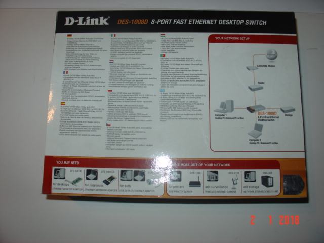 LAN 24 i 8 - PORT ETERNET FAST DESKTOP SWITCH / MREŽNI PREKLOPNIK