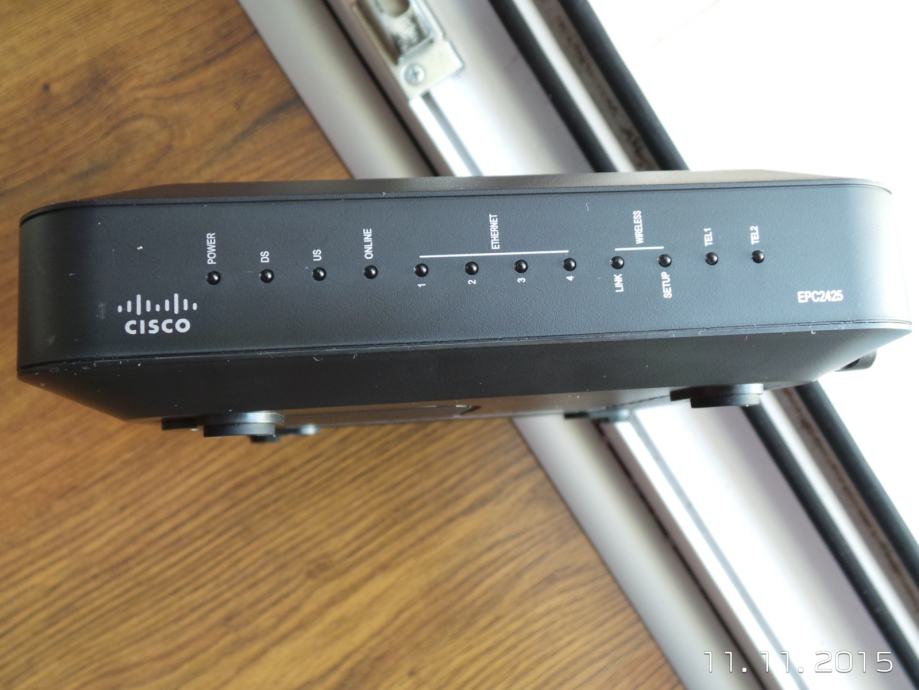 Cisco Model EPC2425 EuroDOCSIS 2.0 Wireless Residential Gateway.