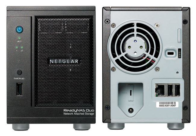 Netgear NAS RND2110 v1, ReadyNAS Duo Server + disk 1TB