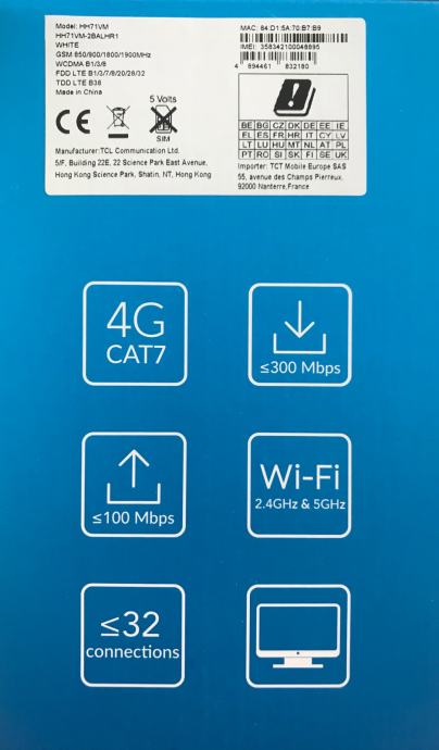 Router 4G modem Alcatel HH71