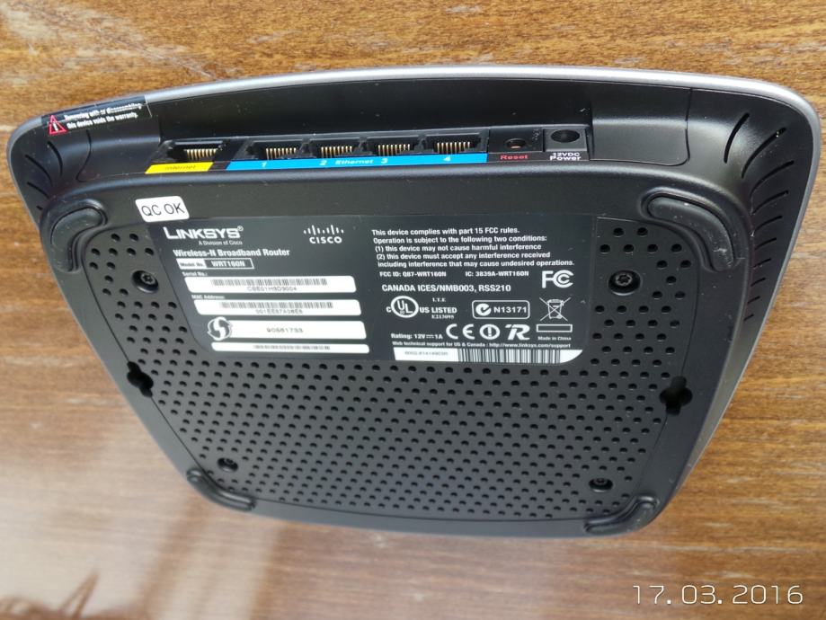 Routeri Linksys WAG160N i WAG54G2.