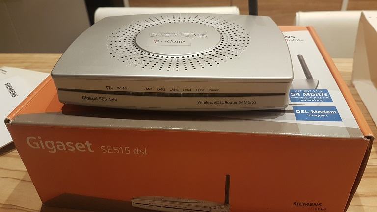 Siemens Gigaset se515 dsl, router, switch