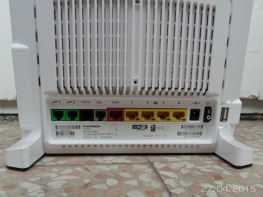 Thomson TG789Vn v3 Dual-WAN ADSL2+/VDSL WiFi Router w/ VoIP.