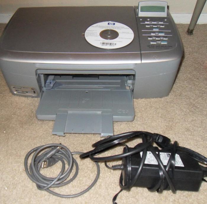 HP PSC-1610 printer, scanner, copier, card-reader