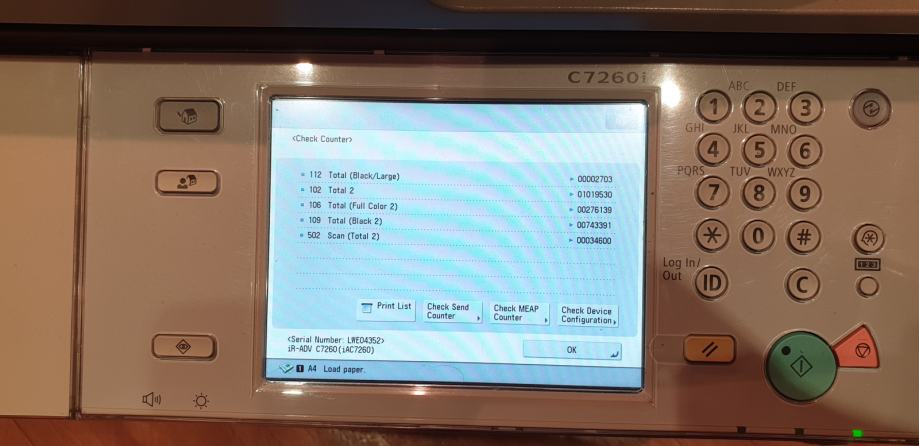 Multifunkcijski uređaj Canon imageRUNNER ADVANCE C7260i s FINISHEROM