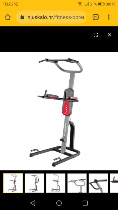 Power tower dip station