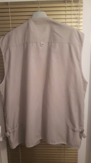 Muška pamučna jakna, prsluk, bez rukava, većih dimenzija, nova,