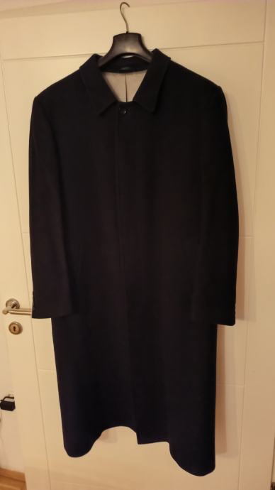 MUŠKI KAPUT MURA OD KAŠMIRA, NOVI, IZUZETAN, TAMNO PLAVI