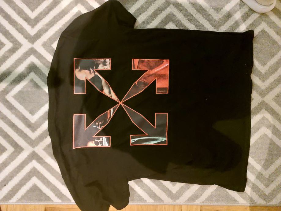 off white kratka majica