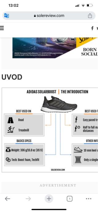 Tenesice ADIDAS SOLARBOOST