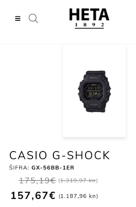 Casio G-Shock GX-56BB-1ER (modul 3221) The King