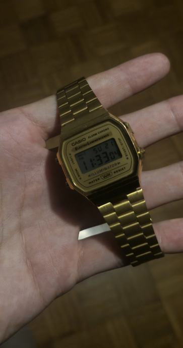 Casio Illuminator A168 Gold Plated Vintage