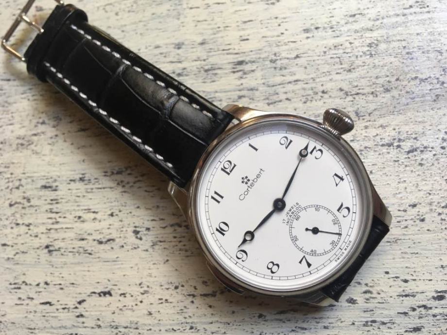 Cortebert incabloc 17 jewels prerada džepnog sata u rucni