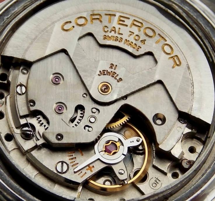 Izuzetno rijedak Cortebert-Corterotor,cal.704,čelik/zlato